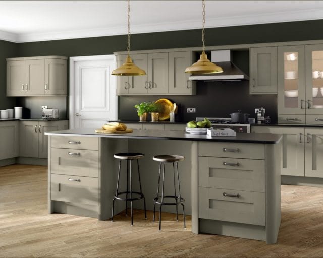 Grained Kitchen Range - Cherry Kitchens & Bedrooms